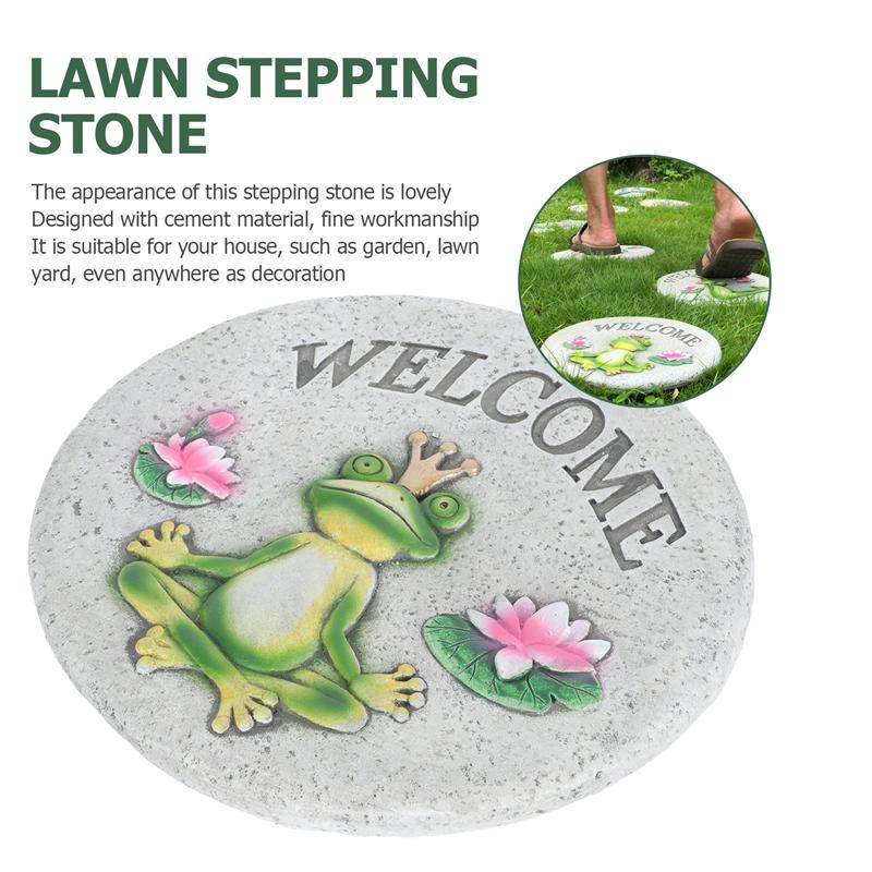 1Pc Outdoor Stepping Stone Decorative Cement Stone... – Vicedeal