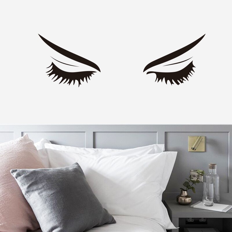 Beauty eyelashes wall sticker bedroom living room ... – Grandado