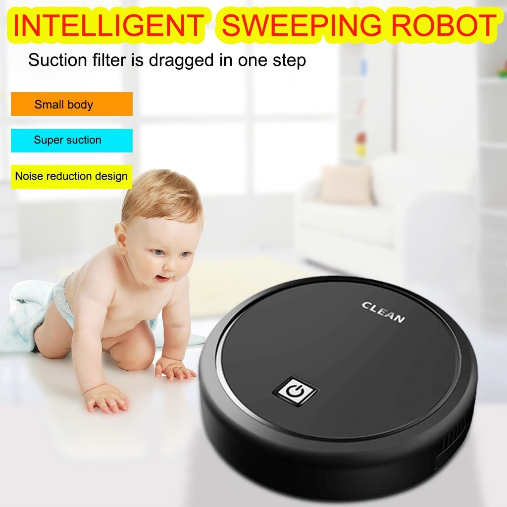 Usb Opladen Intelligente Lui Robot Draadloze Stofz... – Grandado
