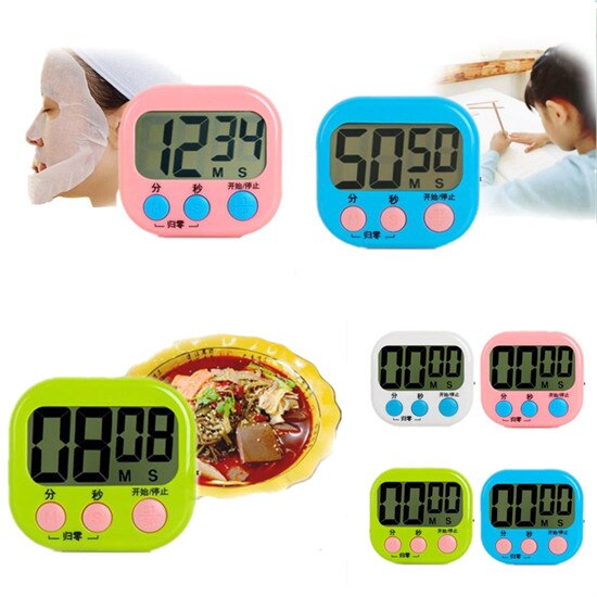 1pc Digital Kitchen Timer Big Digits Loud Alarm Ma Vicedeal