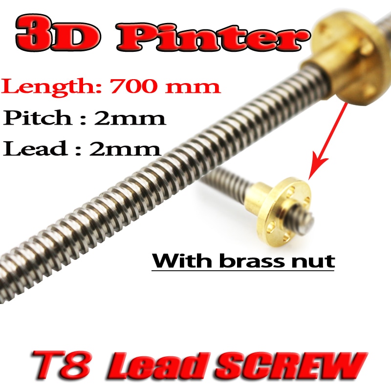3D Printer THSL-700-8D Lead Screw Dia 8MM Pitch 2m... – Grandado