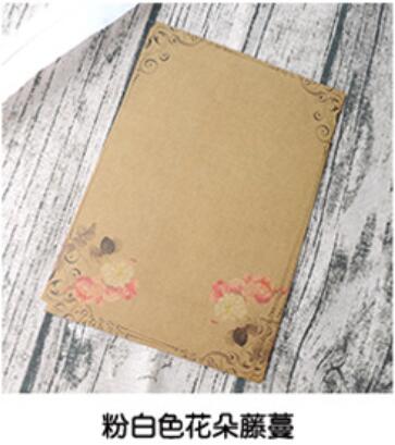 8sheets/ Set Kraft Letter Pad Paper Set Romantic E... – Vicedeal