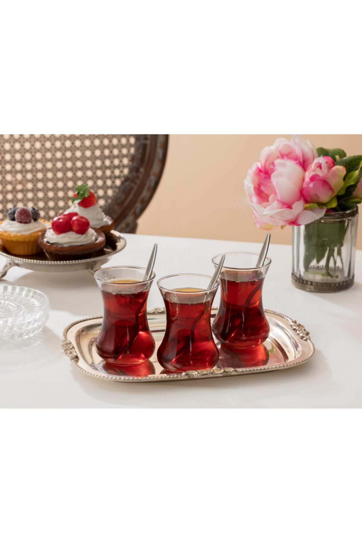 6 Pcs Tea Cup Set, English Style Tea Cup, Classic ... – Vicedeal