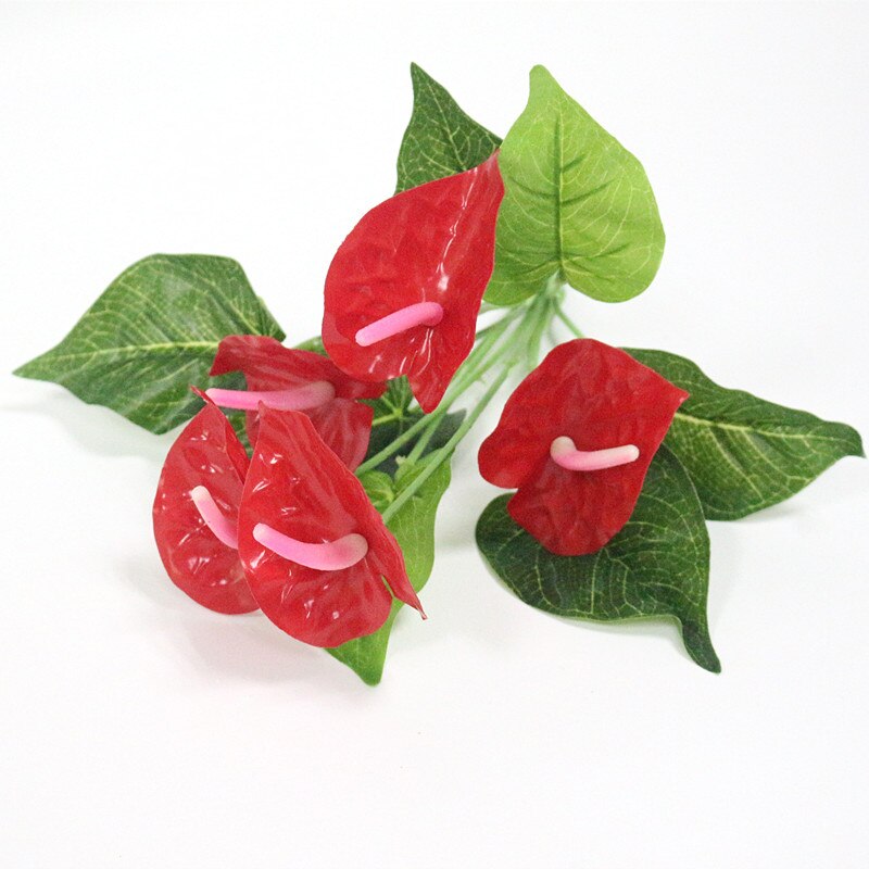 Flone Plastic Atrificial Rode Palm Bloem Gesimulee... – Vicedeal