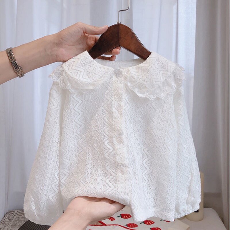 Girls Spring Lace Shirts for Baby Cute Blouses for... – Grandado