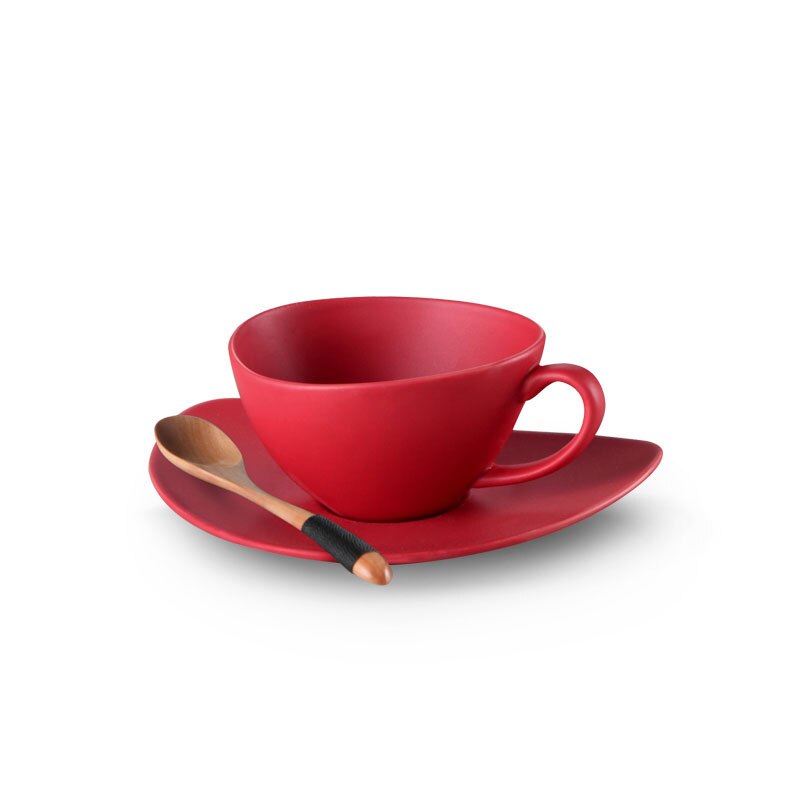 simple solid coffee cup sets ceramic Porcelain tea... – Grandado