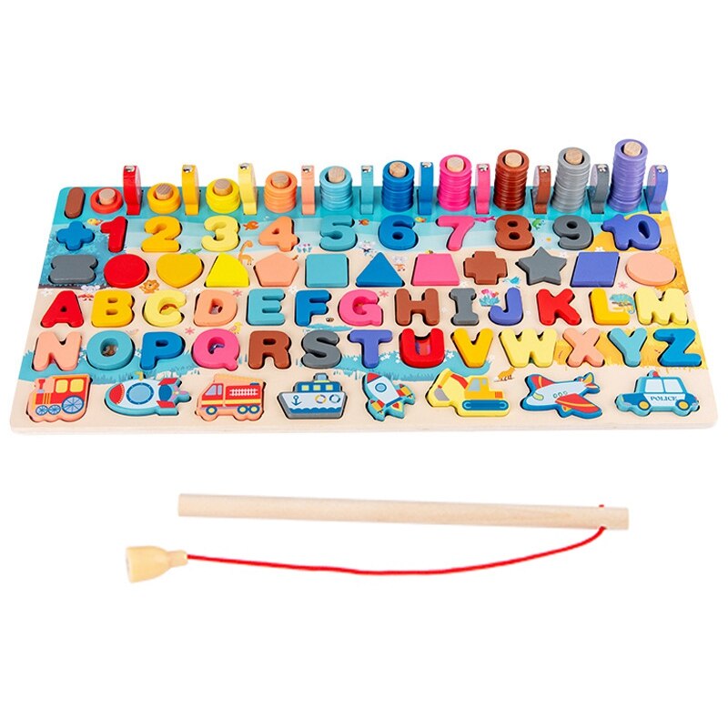 Toys Seven-In-One Number Plate Children's Fishing ... – Grandado