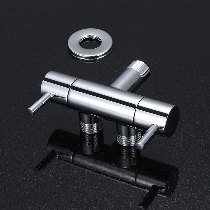 Brass double handle Toilet faucet shattaf angle va... – Grandado