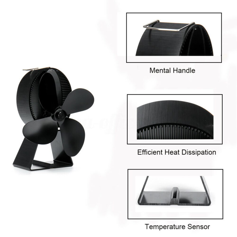 21X16X13cm Stove Top Fan Anodised aluminium alloy ... – Vicedeal