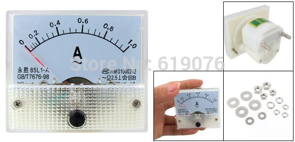 85L1-A AC 0-1.0A Rectangle Analog Panel Ammeter Ga... – Vicedeal