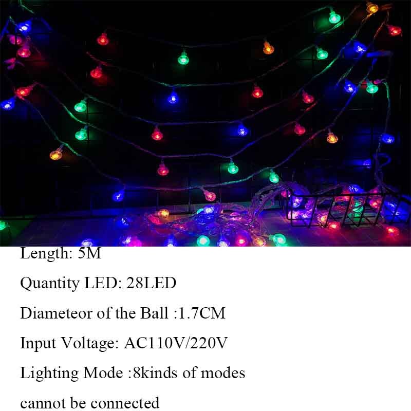 7.5M 50 festoon Led globe bulb led string lights o... – Vicedeal