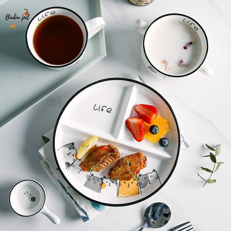 Tableware web celebrity fast food plate ceramic pl... – Grandado
