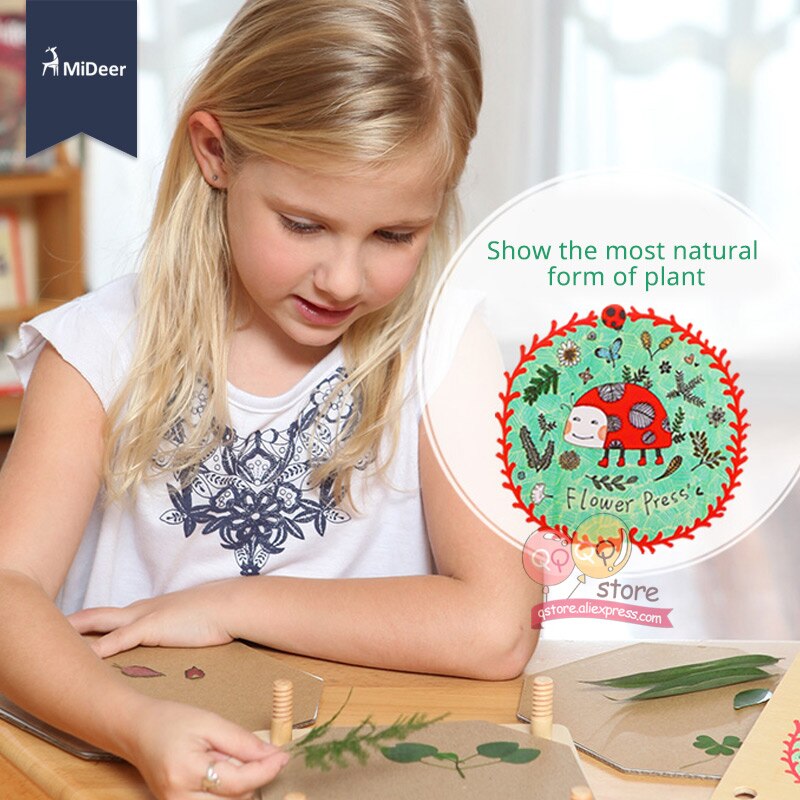 MiDeer Kids Flower and Leaf Press Nature Craft Hap... – Grandado
