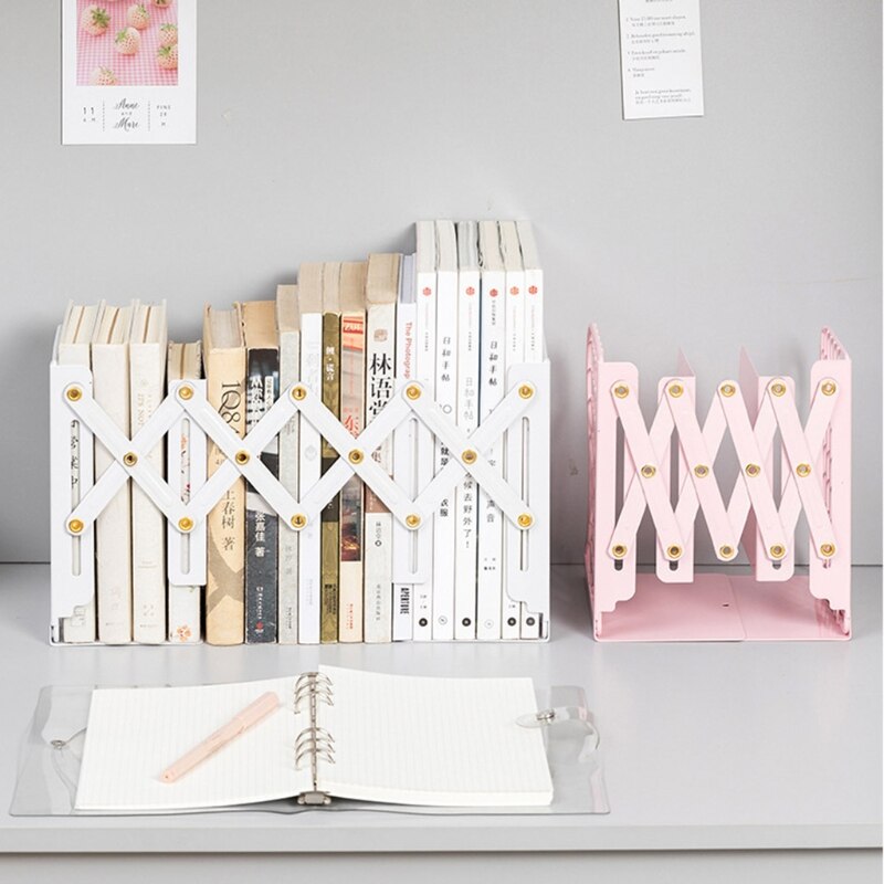 Pack of 1 Decorative Adjustable Bookends Desk Book... – Grandado