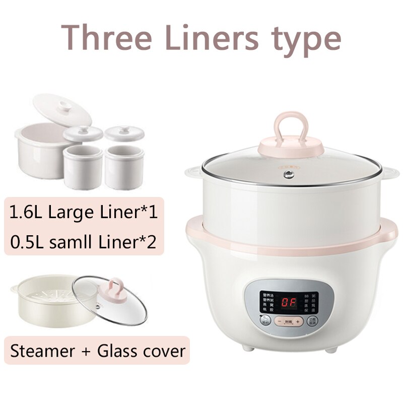 CUKYI 1.6L Household Electric Slow Cooker Stew Pot... – Vicedeal