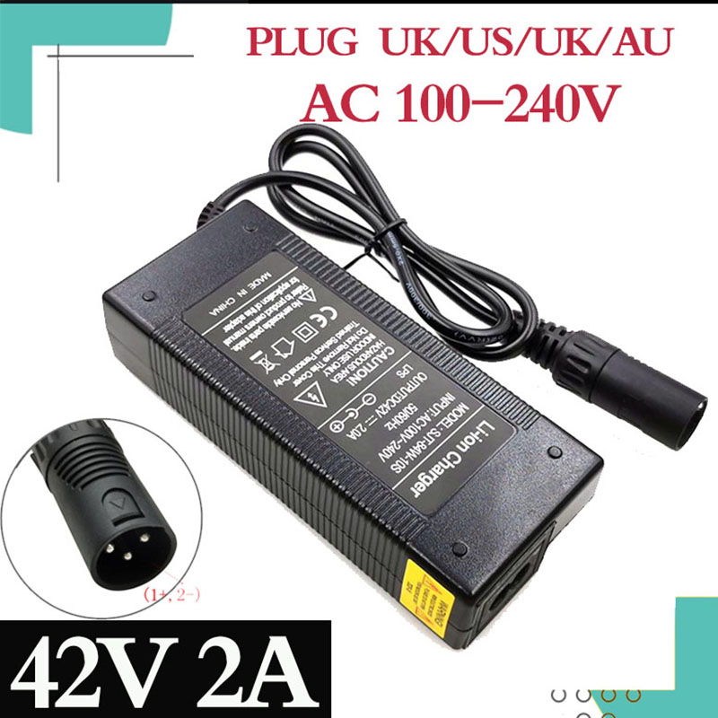 42V 2A E-bike Lithium Battery Charger for 36V 10S ... – Vicedeal
