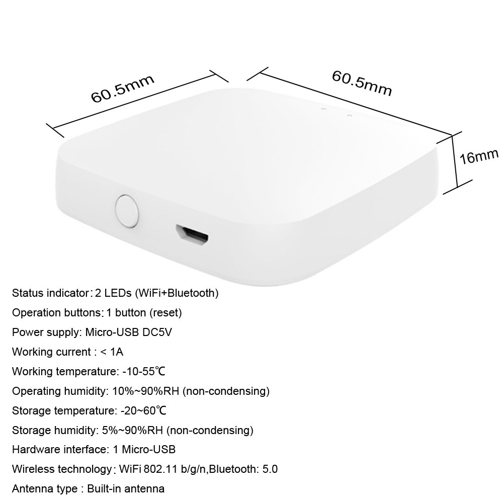 Smart Home Zigbee Gateway Hub Fernbedienung Zigbee... – Vicedeal