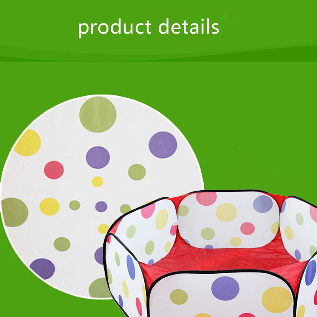 Foldable Baby Playpen Hexagon Polka Dot Balls Pool... – Grandado