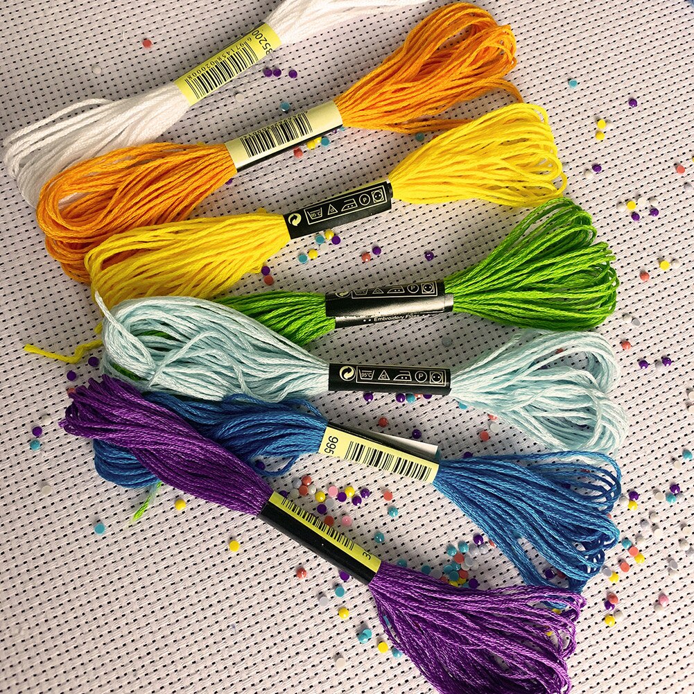 447 Pieces Cross Stitch Threads All Different Colo... – Grandado