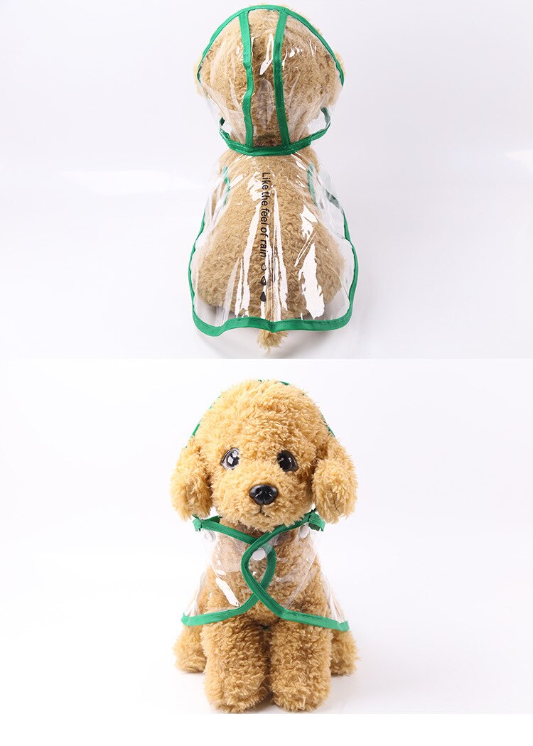 PVC Transparent Pet Rain Coat for Dogs Pet Jacket ... – Grandado