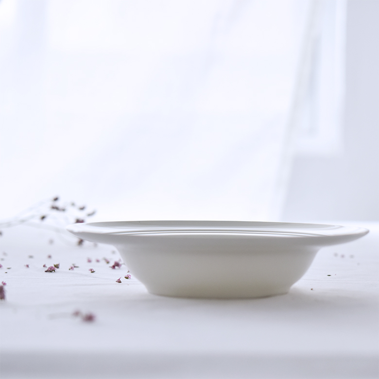 Pure Bone China Western Food Plate European Kitche... – Vicedeal