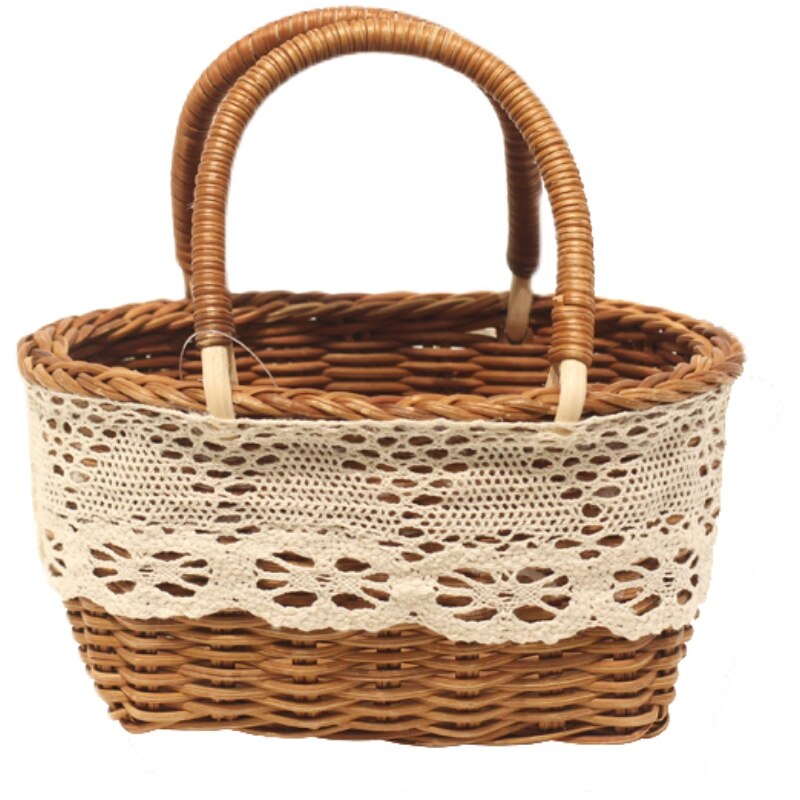 Hand-Woven Small Flower Basket Rattan Woven Small ... – Grandado
