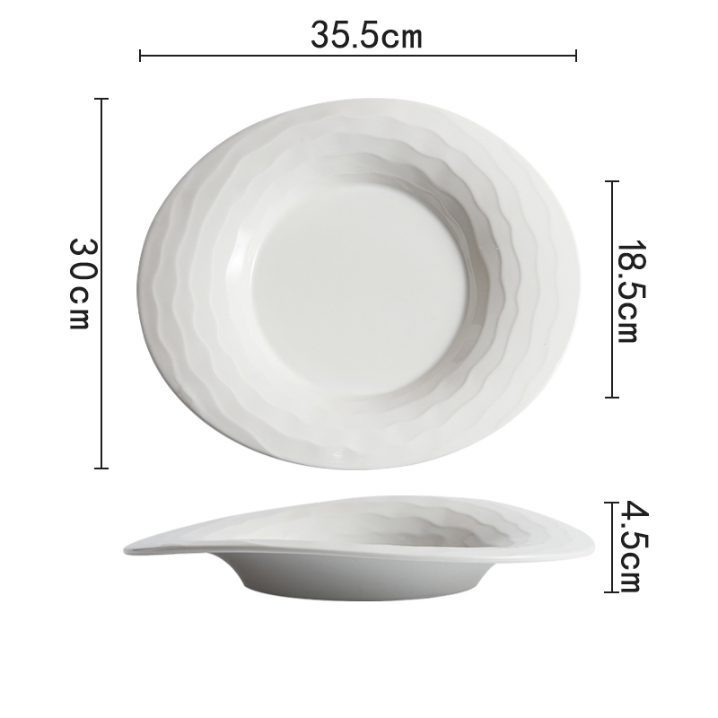 Creativity Water Ripple Duck Tongue Plate Japanese... – Vicedeal