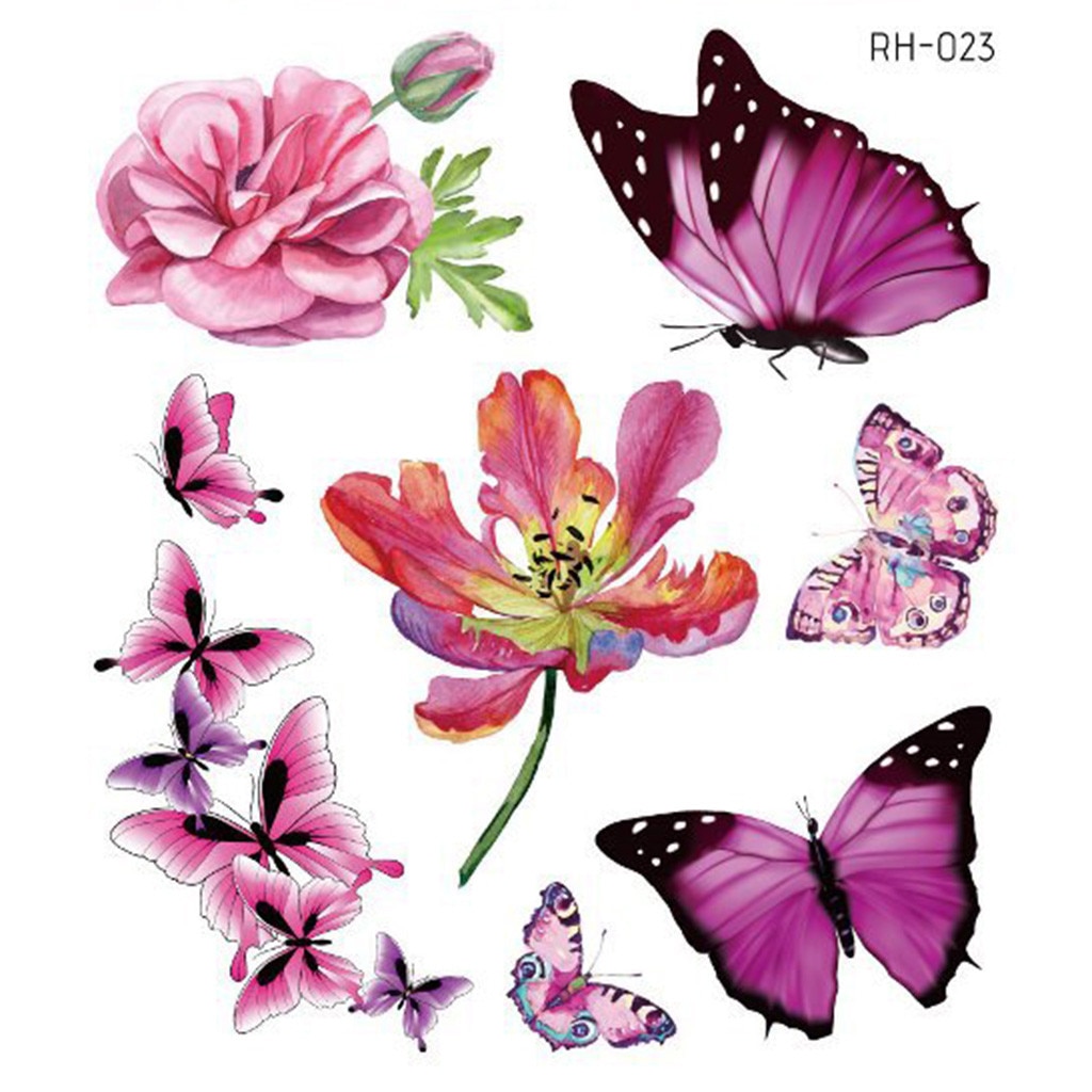 Trendy Tattoo Stickers Colorful Waterproof Tempora... – Grandado