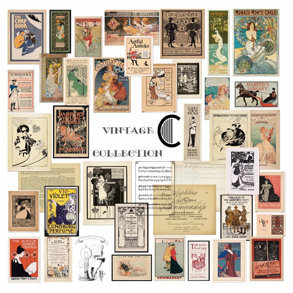 KSCRAFT Vintage Series Material Paper Set for Scra... – Vicedeal