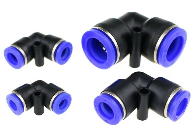 PV4 6 8 10 12MM Pneumatic L Type elbow fitting Pla... – Vicedeal