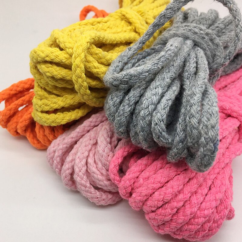 5m/lot Colorful 5mm Cotton Cord Rope Twisted Rope ... – Grandado