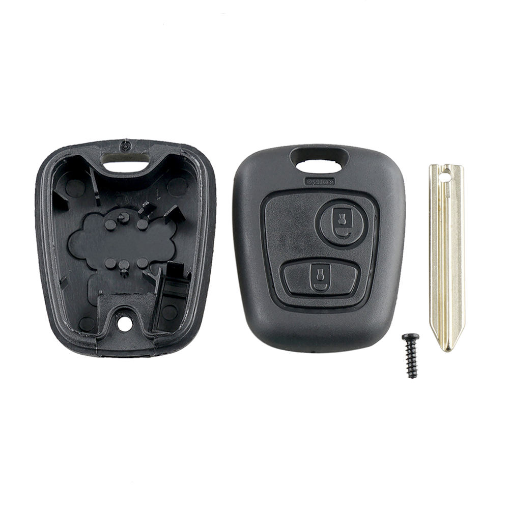 Portable 2 Buttons Car Key Fob Case Shells Replace... – Grandado