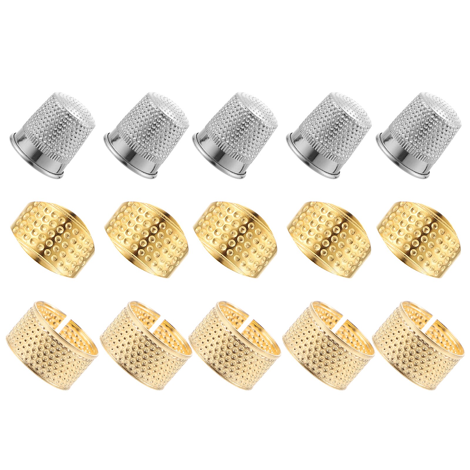 15pcs Sewing Thimbles Durable Cross Stitch Thimble... – Grandado