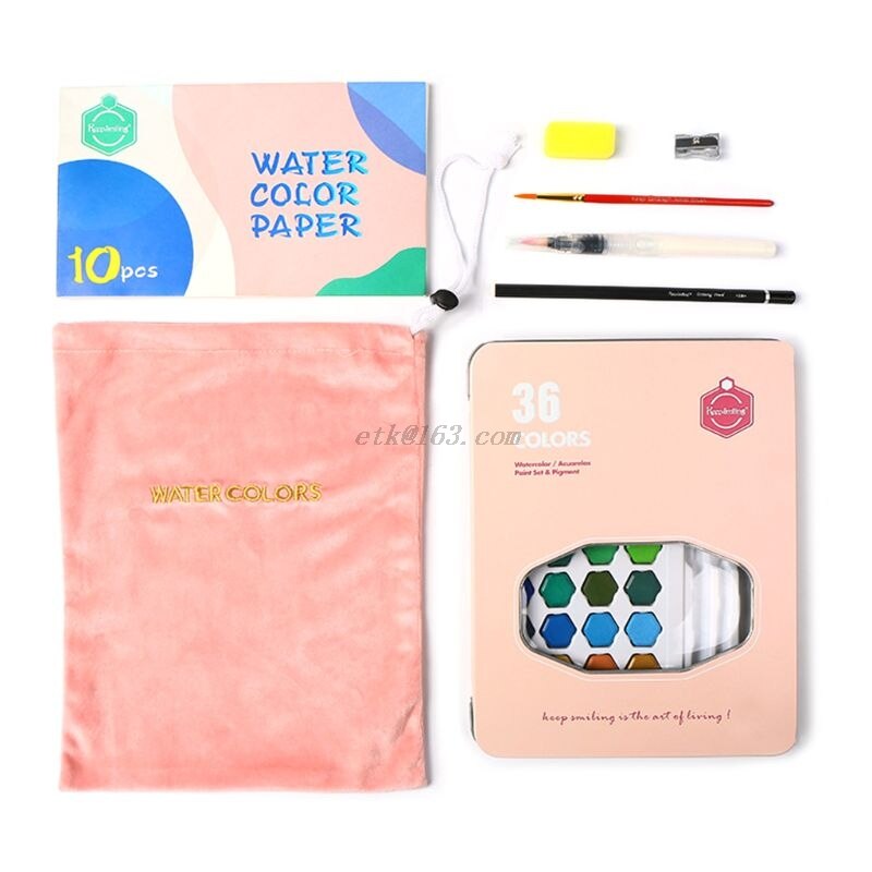 1Box Watercolor Pigment Set 36-Color Watercolor Pa... – Grandado