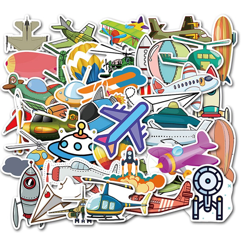 40PCS Flying Tools Series Sticker Colorful Cartoon... – Vicedeal