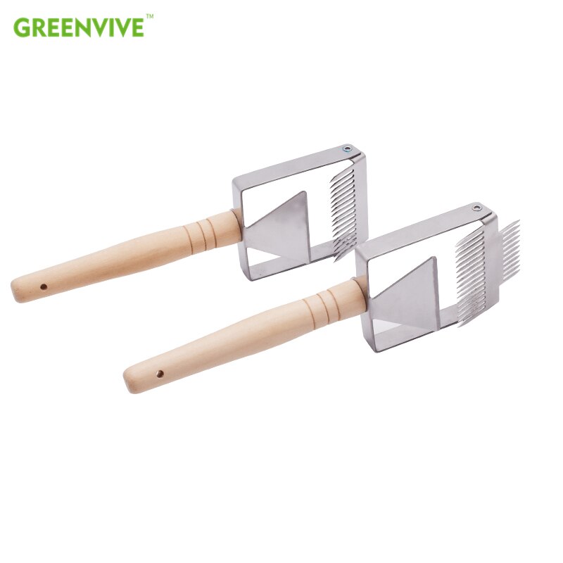 Double-ended fork stainless steel Honey comb Uncap... – Grandado