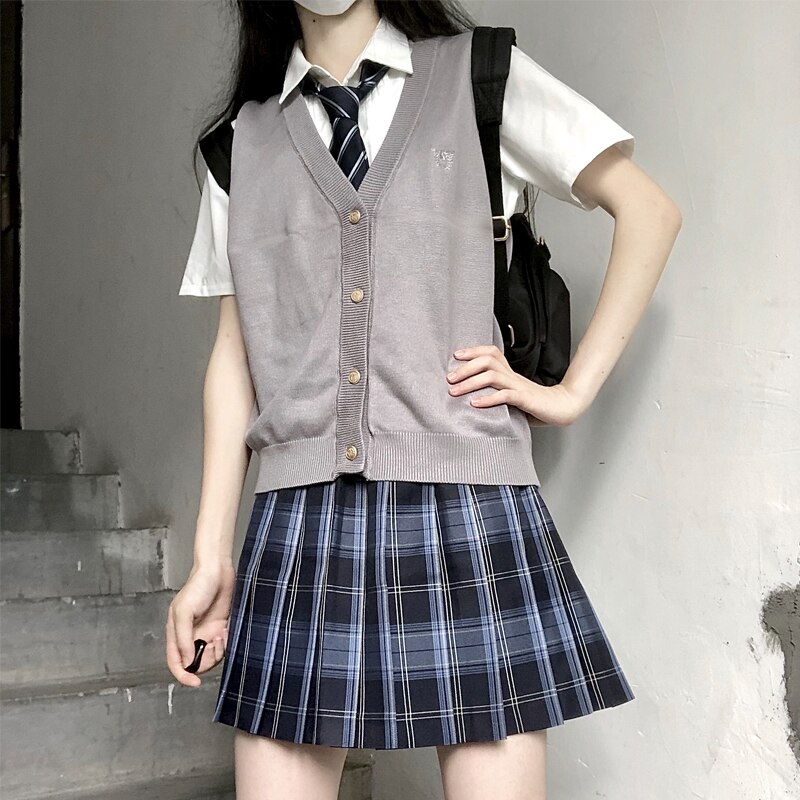 JK Uniform Sweater V Neck Knits Japanese School Un... – Grandado