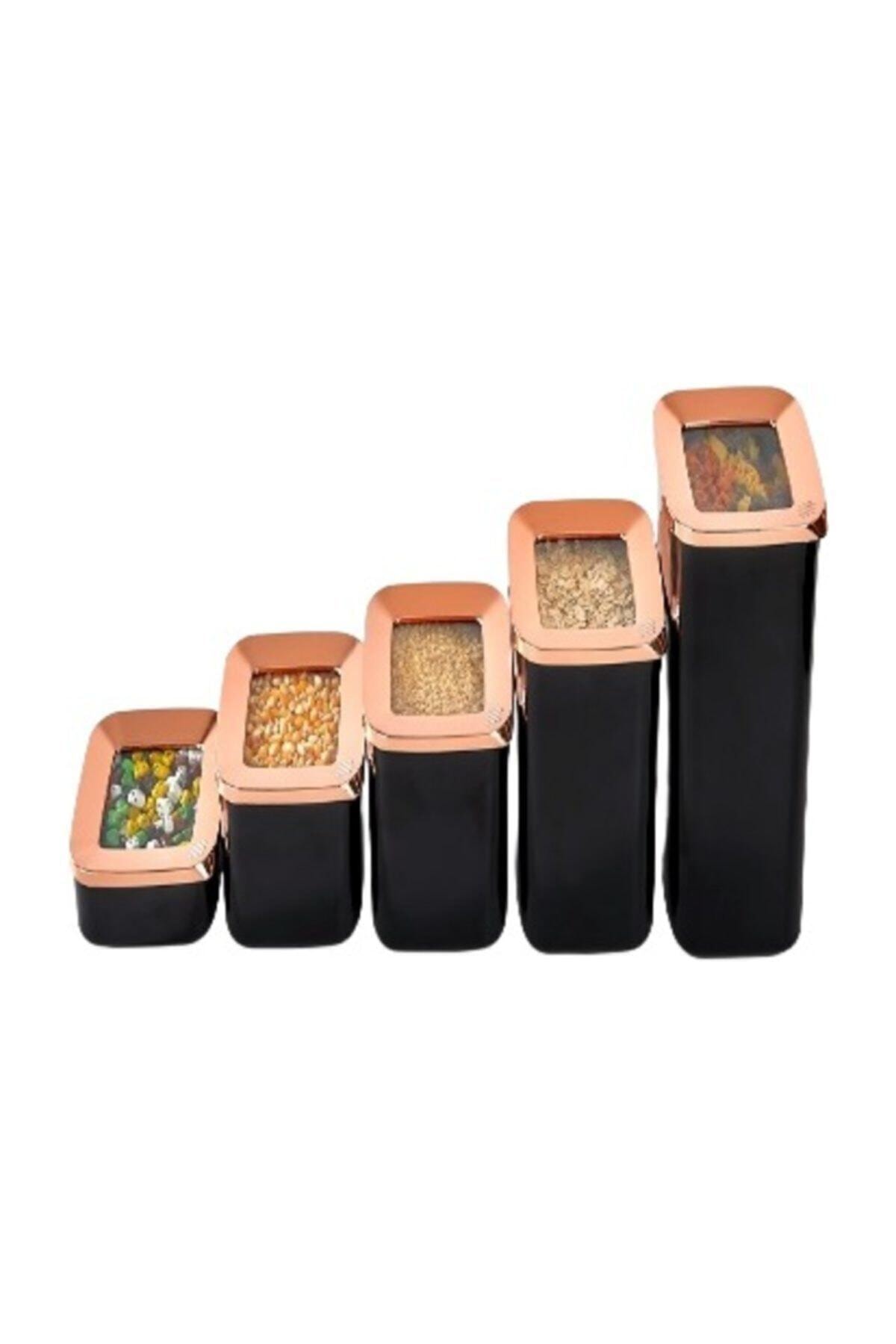 Black Copper Square Storage box 5 Set – Vicedeal