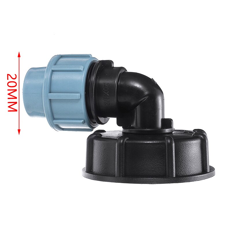 1pc 20mm IBC Tank Adapter PE Pipe Fittings Elbow O... – Grandado