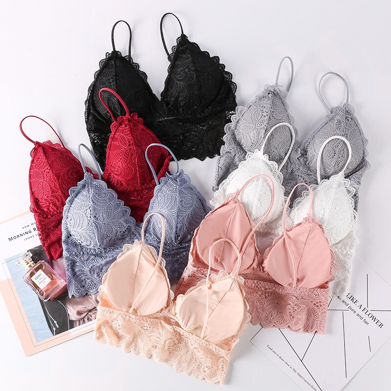 seamless lace back bra women's summer bra top ... – Vicedeal