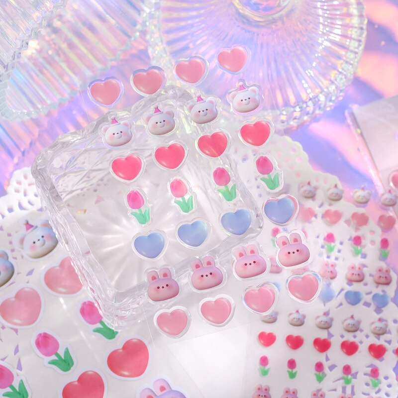 3 Pcs Epoxy 3D Planner Stickers Colorful Planet An... – Grandado