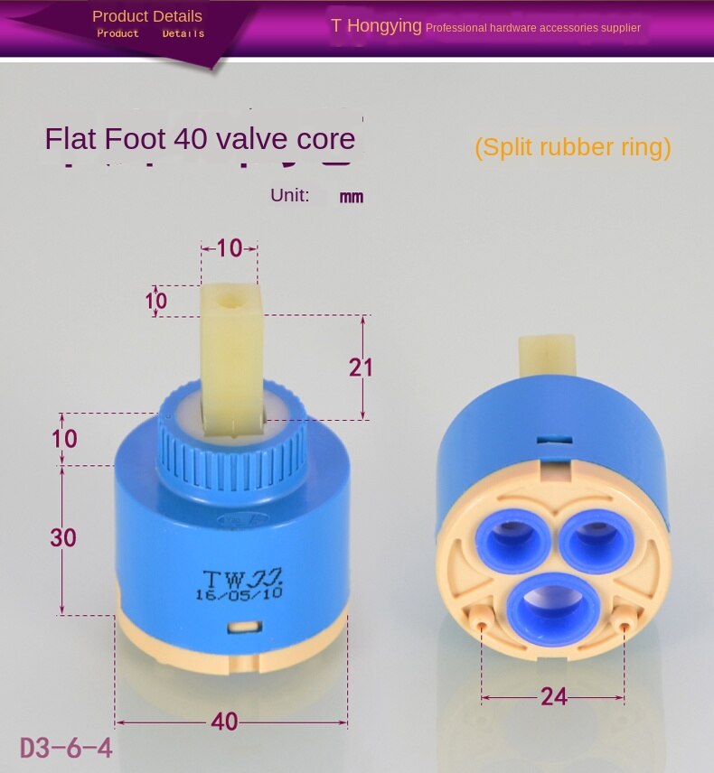 Kitchen basin faucet ceramic valve core 25/35/40 w... – Vicedeal