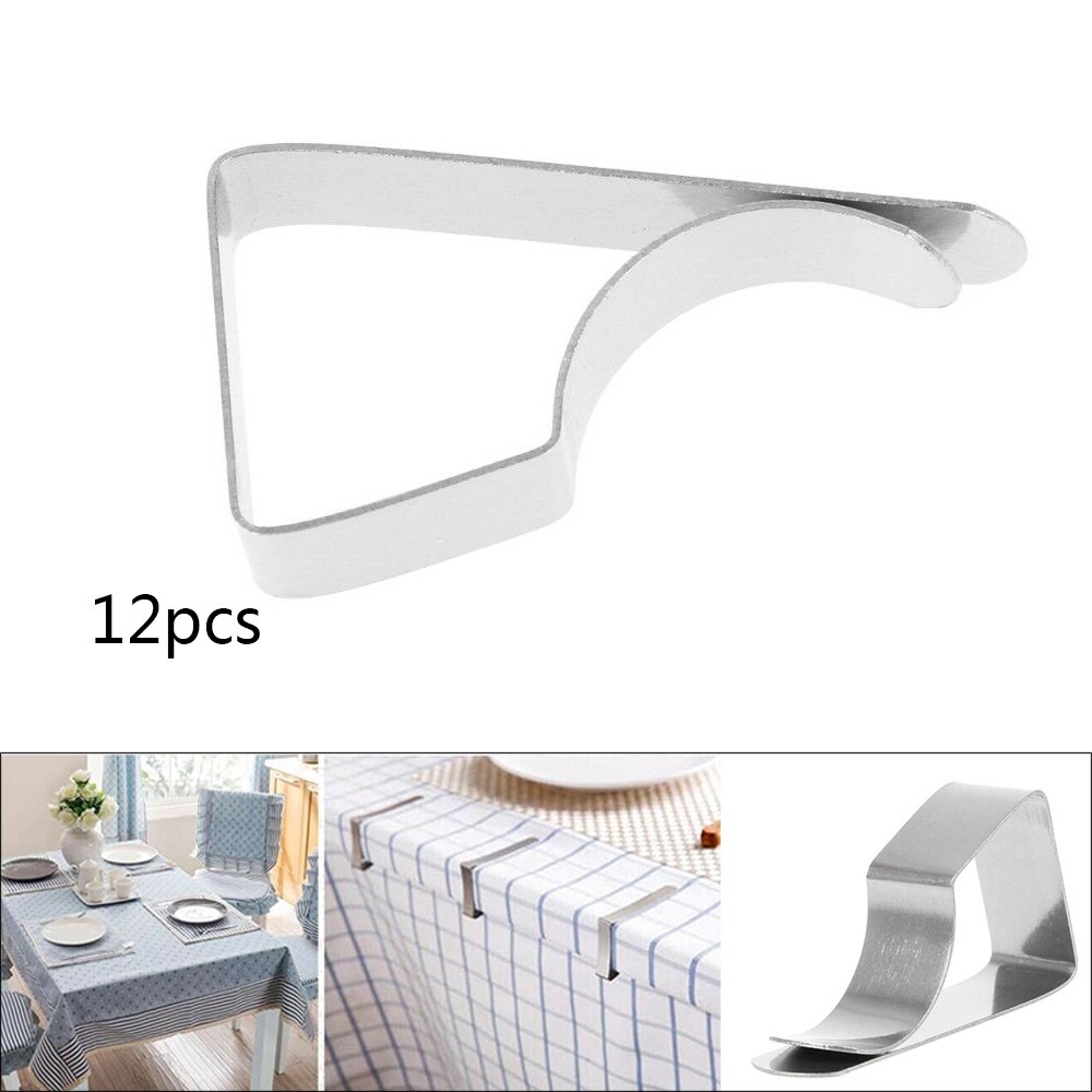 12 stk rustfrit stål dug klip klemmer holder bryll... – Grandado