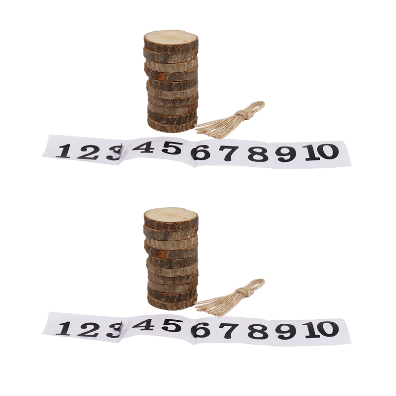 20X 1-10 Numbers Houten Opknoping Tafel Kaarten Pl... – Vicedeal
