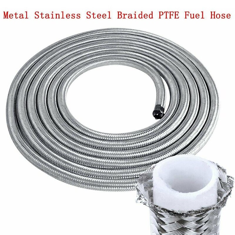 Braided Fuel Hose Line Kit Feed/Return Oil Fuel Ho... – Vicedeal