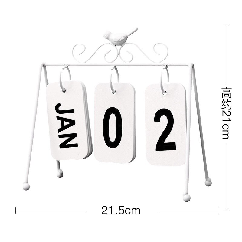 Diy Iron Bird Pagina Flip Kalender Decoratie Ambac... – Vicedeal