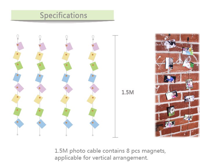 1.5M/3M Photo Hanging Display Magnetic Cable Photo... – Grandado