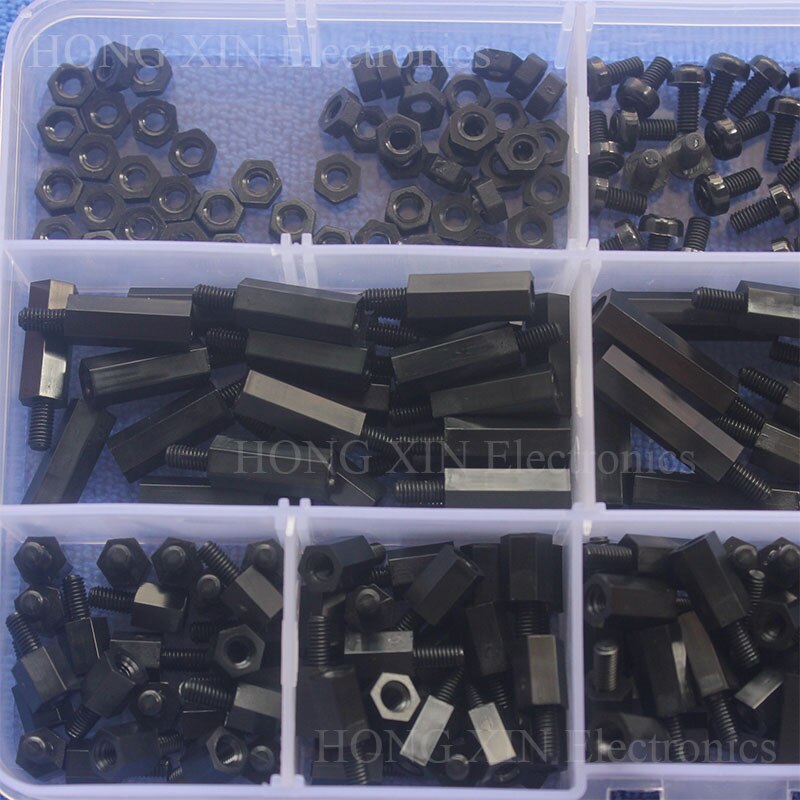 250Pcs M3 Male-Female Spacers Standoff PA66 PCB Th... – Grandado