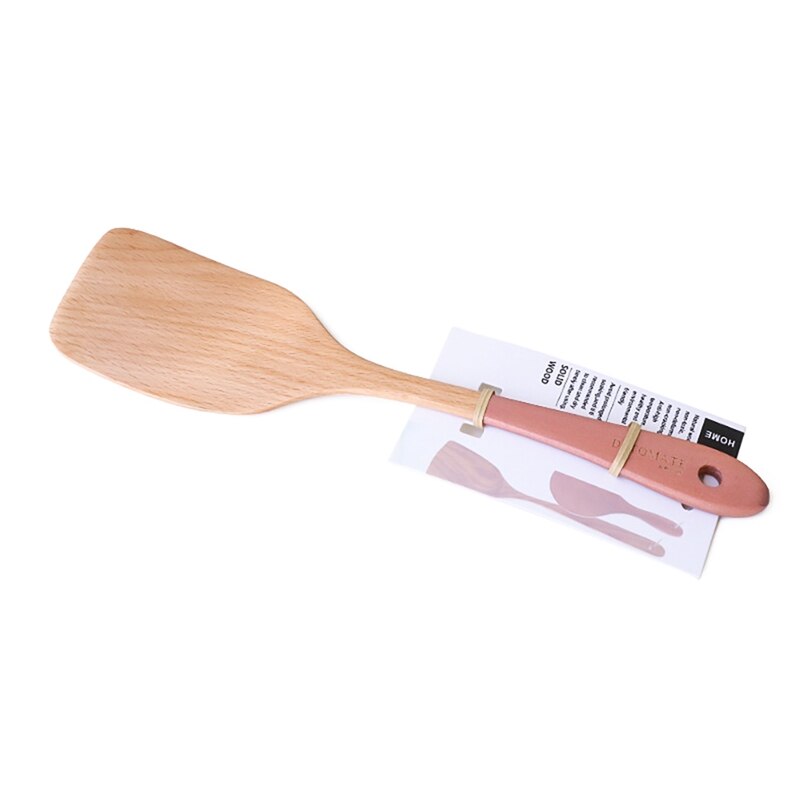 Pala de Cocina de madera de haya con mango colorid... – Grandado