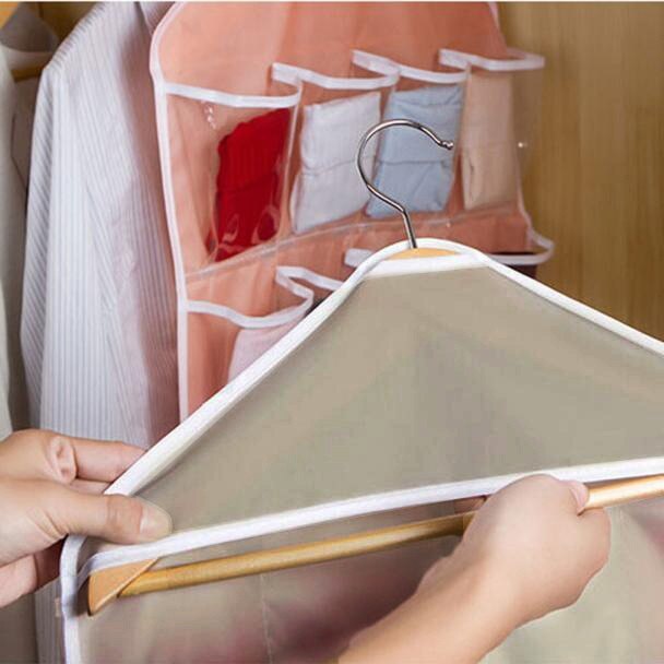 Newest 16 Pockets Rack Storage Closet Wardrobe Han... – Grandado